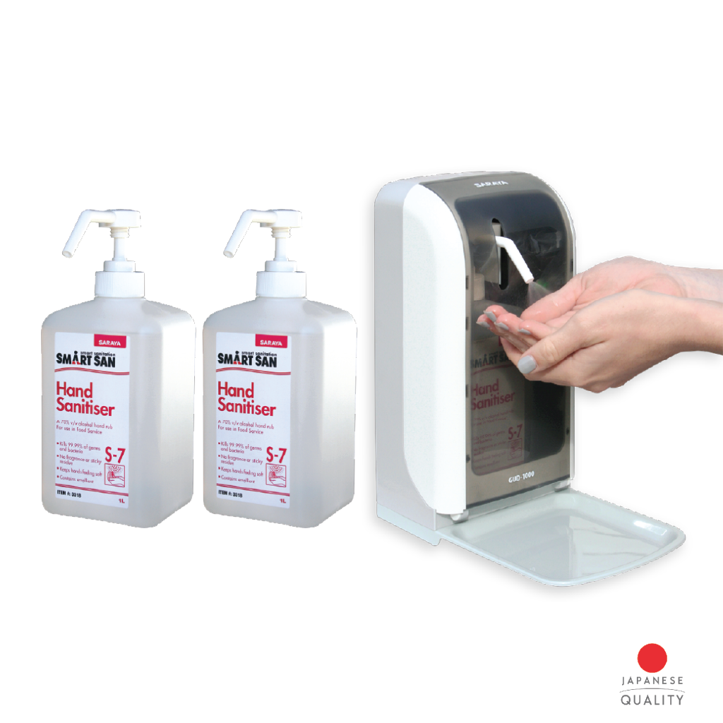 GUD-1000 Automatic Dispenser and S-7 Hand Sanitiser Starter Kit ...